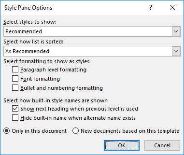 Managing Word Styles